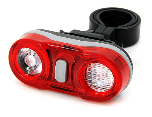 China Hard Frame Battery Powered LED Bike Lights 2 Super Bright Red Color For Rear  supplier