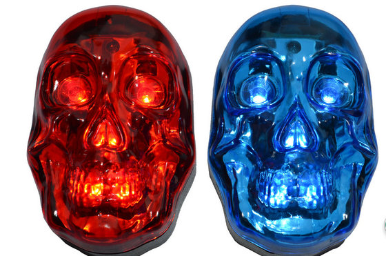 China Rear 50LM Battery Powered LED Bike Lights Special Shape 5 Super Bright supplier