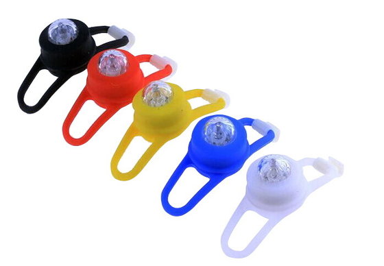 China Multi Color Bike Front Led Light , Water Resistant Silicone Lights For Bikes  supplier