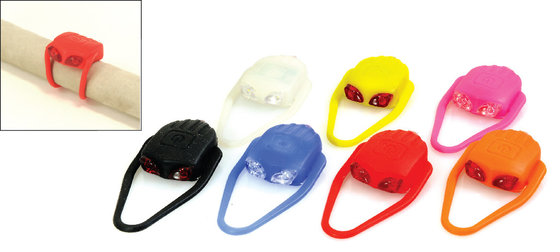 China Durable Silicone LED Bike Lights For Bicycle Riding Rigid Material Colored supplier
