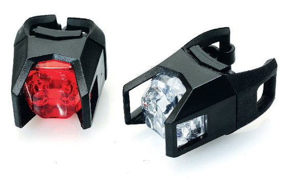 China Outdoor Riding Silicone LED Bike Lights Durable Clip On CE / ROHS Approval supplier