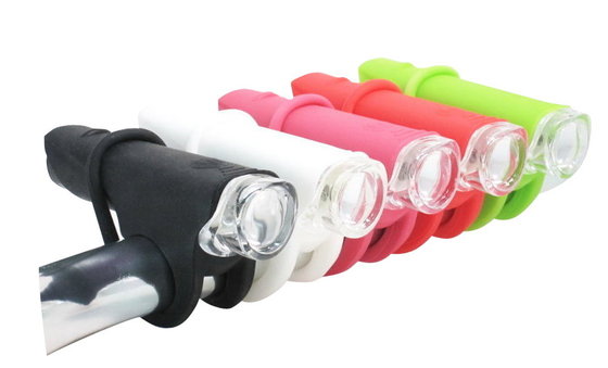 China Waterproof Colored Silicone LED Bike Lights Durable For Adults Night Riding supplier