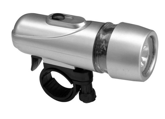 China Front Battery Powered LED Bike Lights For Outdoor Sports Aluminum Frame  supplier
