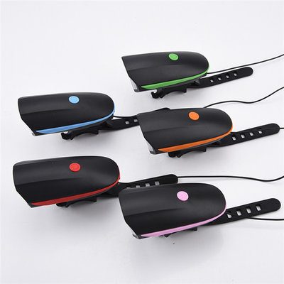 China Waterproof 130db Bike Light Speaker , 350LM Road Bike Speaker Black Color supplier