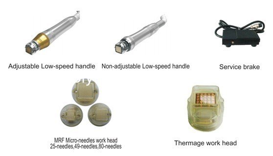 Microcomputer 25pin / 49pin / 81pin fractional rf microneedle machine with CE