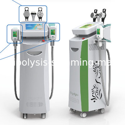 Cool Tech Cryolipolysis Fat Freezing Machine With RF And Cavitation Two Cryo Handles Work