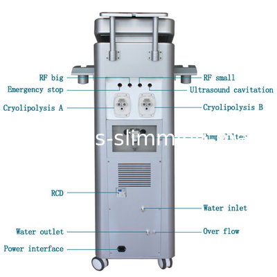 Cool Tech Cryolipolysis Fat Freezing Machine With RF And Cavitation Two Cryo Handles Work