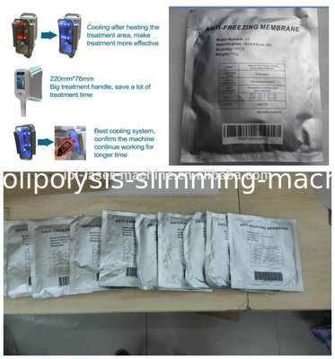 5 handles cryolipolysis slimming Fat freezing machine / Cryotherapy fat freezing machine with RF cavitation