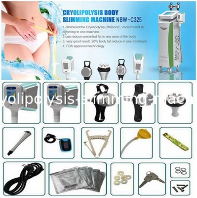 Cryolipolysis machine for body slimming fat freezing system with cavitation and RF