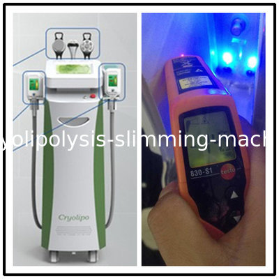 5 handles cryolipolysis slimming Fat freezing machine / Cryotherapy fat freezing machine with RF cavitation