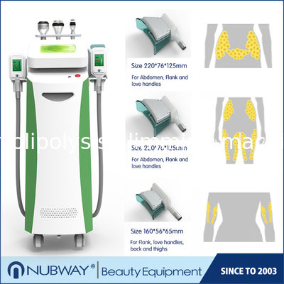 Two handles works together Updated Newest Cryolipolysis body slimming machine for salon / spa