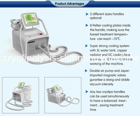 CE approval 2 handles work together portable cryolipolysis machine, fat freezing machine