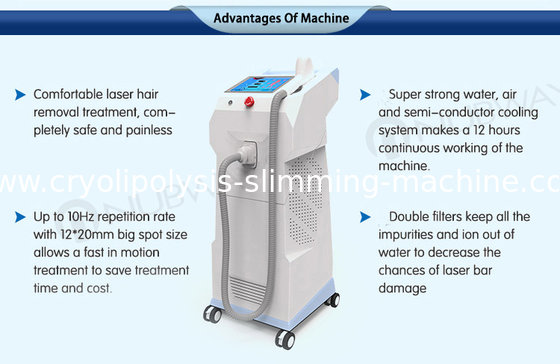 FDA approval OEM 3 years warranty 12*20mm big spot size 600W 808nm diode laser hair removal machine