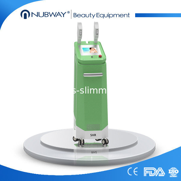 painless 2 handles SHR IPL hair removal machine strong power with Elight function