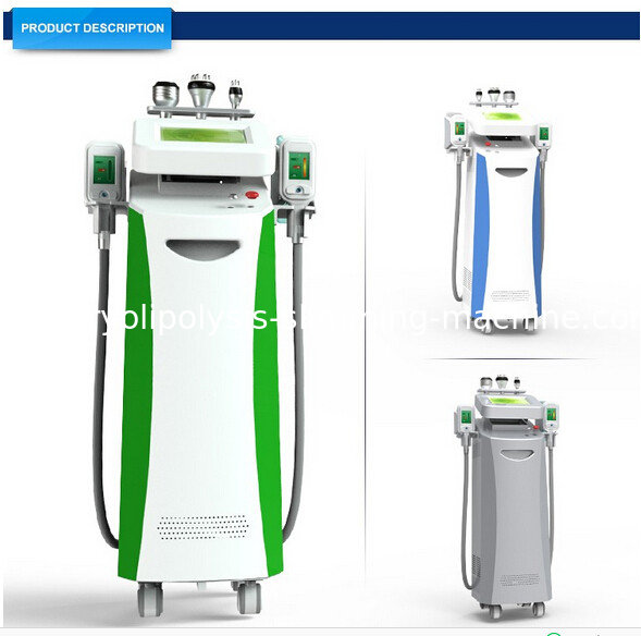 5 handles cryolipolysis slimming Fat freezing machine / Cryotherapy fat freezing machine with RF cavitation
