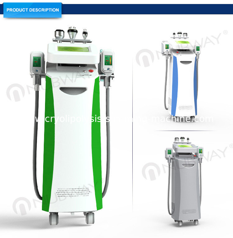 Cryolipolysis 5 handles criolipolisis criolipolise slimming fat freezing machine with RF cavitation handles