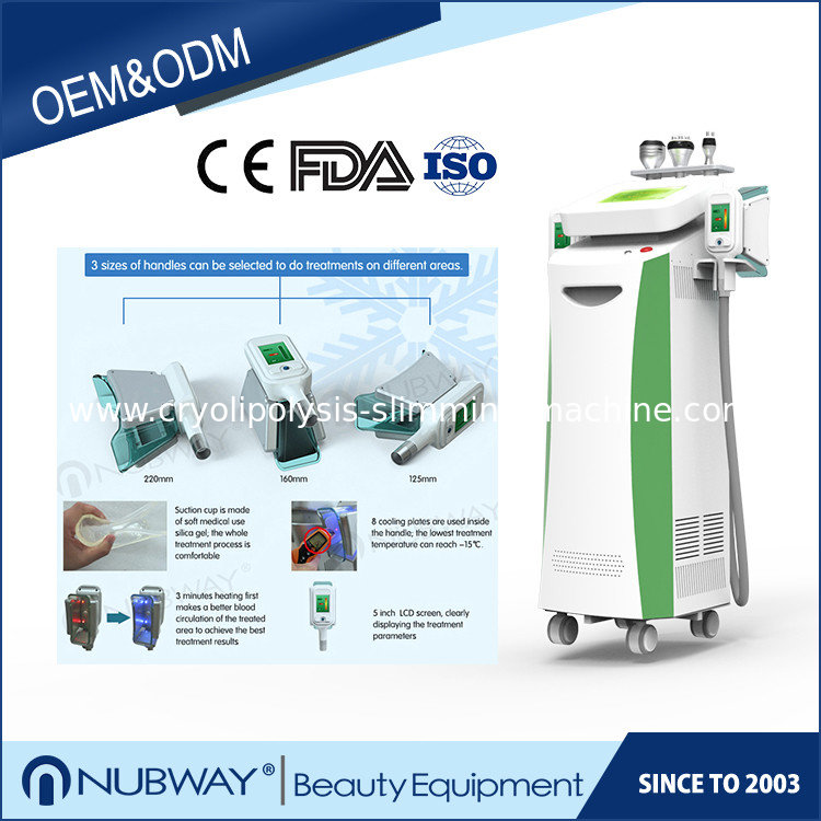 NUBWAY OEM 3 years warranty best result reduce 3-8cm Cryolipolysis Slimming Device
