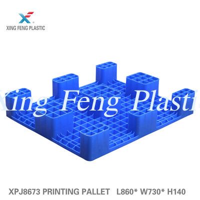 Light duty durable flat top design Injection molding nine-foot plastic pallet use for printing machine HEIDELBERG/MANROL