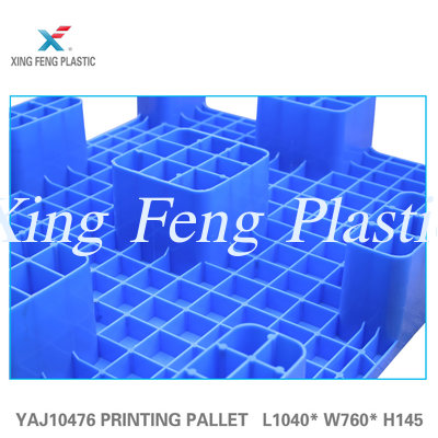 Light duty durable flat top design Injection molding nine-foot plastic pallet use for printing machine HEIDELBERG/MANROL