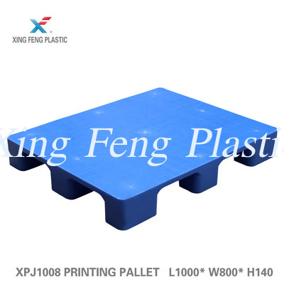 XPJ1008-140 High Quality Single Faced Flat Type Nine Feet Plastic Pallet for sale 1000* 800* 140mm