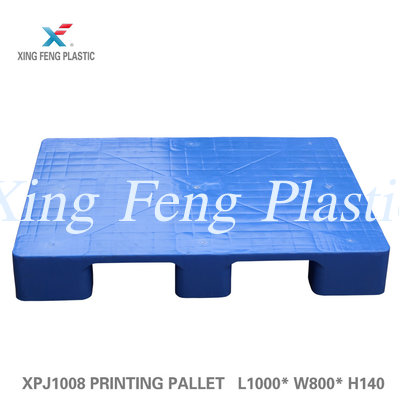 XPJ1008-140 High Quality Single Faced Flat Type Nine Feet Plastic Pallet for sale 1000* 800* 140mm