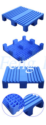 Virgin HDPE groove surfaced single faced plastic pallet special use in printing industry with printing machine MANROLAND