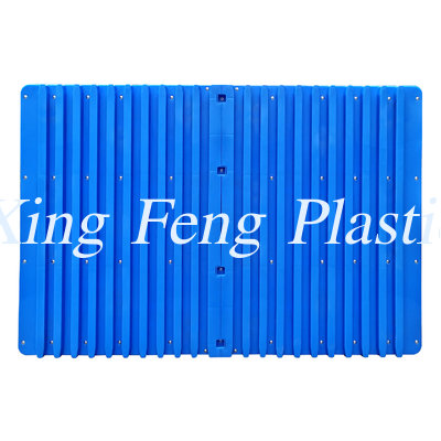 Durable blue slotted top plastic press pallet and Automatic feeder pallets and Manual feeder pallets for non-stop feeder