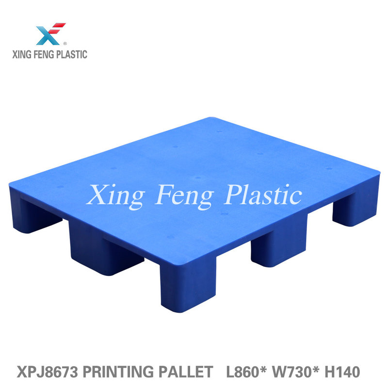 Light duty durable flat top design Injection molding nine-foot plastic pallet use for printing machine HEIDELBERG/MANROL