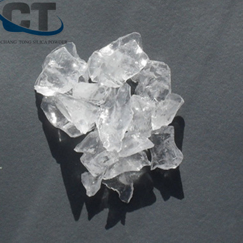 colorless transparent block refractory materials fused silica powder chemical industry ideal filling material