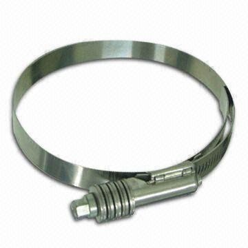 Aluminum / 304 Stainless Steel Hose Clamps Metal Stamped Parts Industrial Hose Clamps