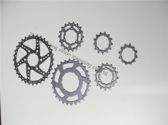 Nickel Plating Metal Stamping Services , 11T / 32T MTB Mountain Bike Cassette Sprocket