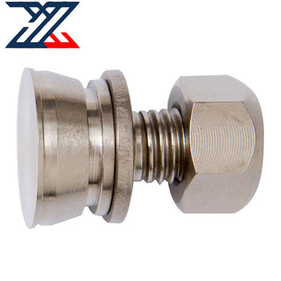 Professional CNC Machining Services , Silver Coated 304 Stainless Steel Nut