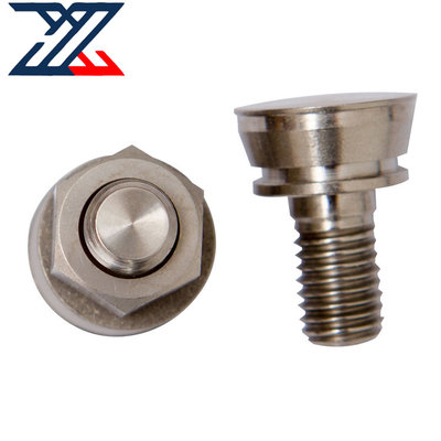 Professional CNC Machining Services , Silver Coated 304 Stainless Steel Nut