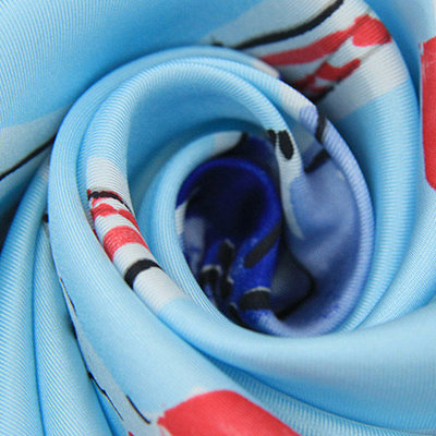 Jacquard / Embroidered Silk Bandana Scarf Linen / Modal Scarves 90cmx90cm
