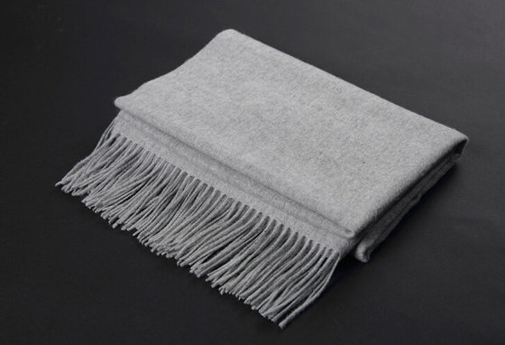 Solid Color Warm Mens Pashmina Wool Cashmere Scarves For Winter
