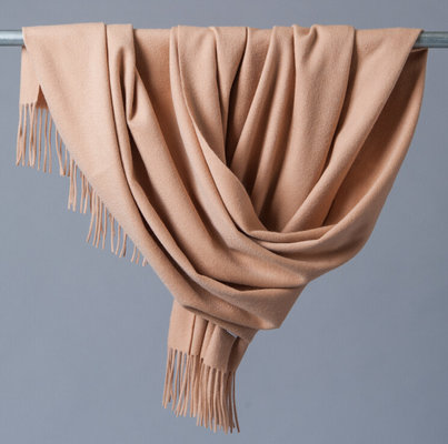 Classic Wool Cashmere Pashmina Silk Shawl With Flame Resistant 65cmx200cm
