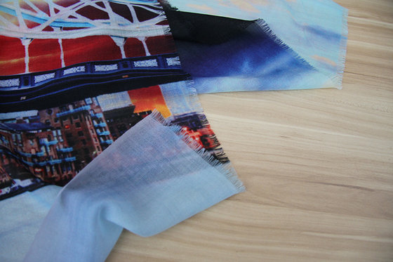 Custom Winter Warm Weave Wool Pashmina Shawls Digital Printing Scarves