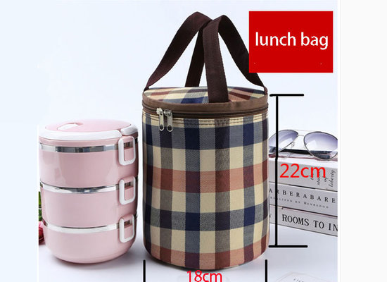 China Insulated reusable custom cooler bag round thermal waterproof aluminium foil lunch bags supplier