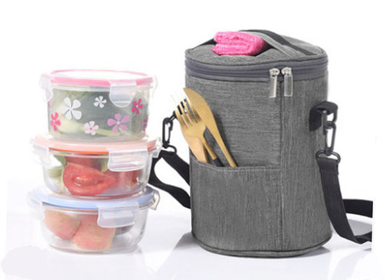 China Round Insulated reusable custom cooler bag aluminium foil lunch bags supplier