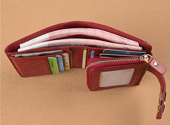 China Purse lady short 2019 leather zipper folding card bag integrated fashion women's multi-function small wallet supplier