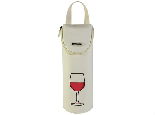Dongguan factory wholesale single wine bottle ice insulated cooler bag with handle supplier