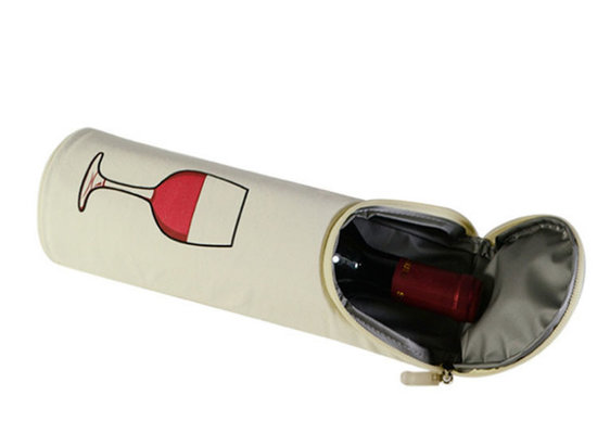 Dongguan factory wholesale single wine bottle ice insulated cooler bag with handle supplier