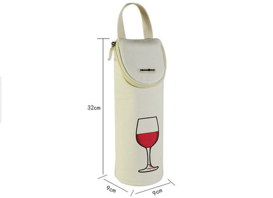 Dongguan factory wholesale single wine bottle ice insulated cooler bag with handle supplier