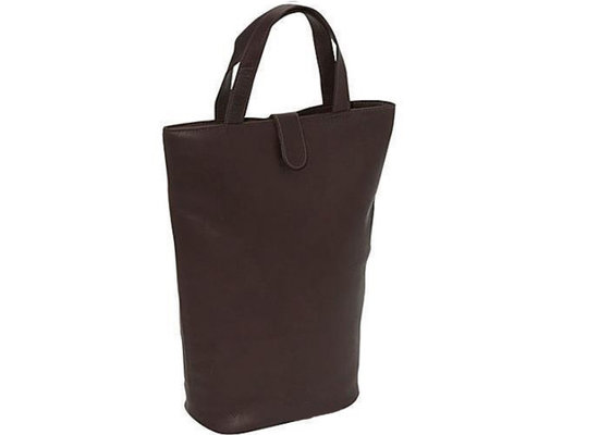 Dongguan factory wholesale PU handbag for two wine bottles supplier
