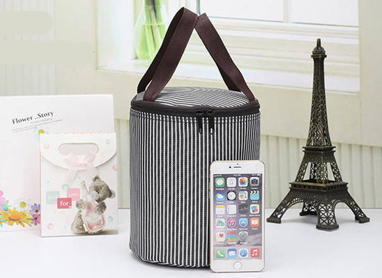 Insulated reusable custom cooler bag round thermal waterproof aluminium foil lunch bags supplier