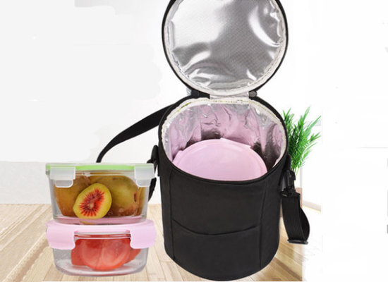 Round Insulated reusable custom cooler bag aluminium foil lunch bags supplier