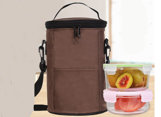 Round Insulated reusable custom cooler bag aluminium foil lunch bags supplier