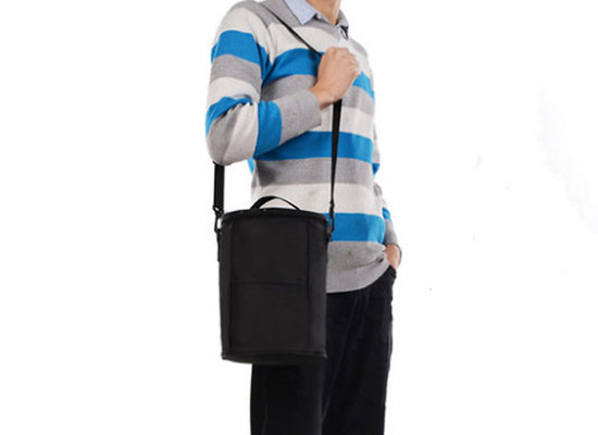 Round Insulated reusable custom cooler bag aluminium foil lunch bags supplier