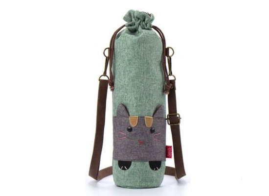 2019 Hot-Selling BPA FREE Collapsible cute cartoon sleeve water bottles bags supplier