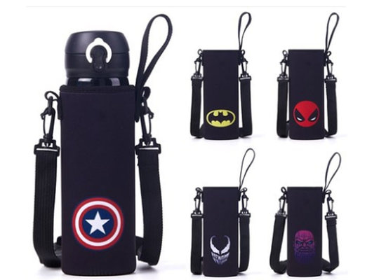 Custom Water Bottle Holder Bag With Shoulder Strap for Running Hiking Travel supplier